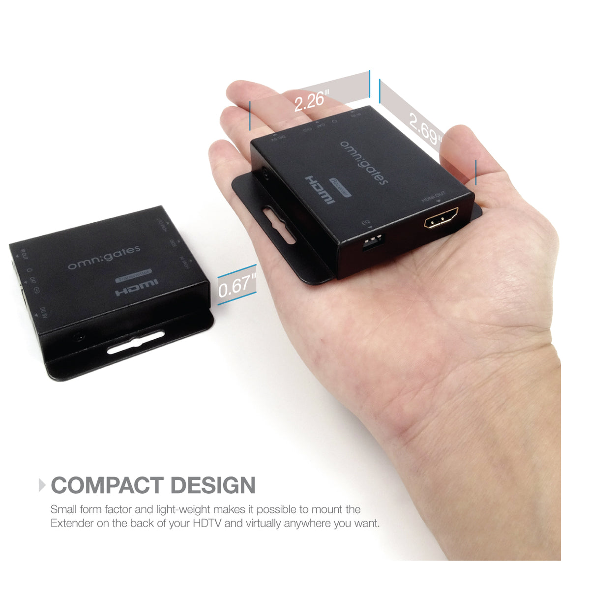 HDMI® Extender over single 164ft/50m UTP Cable with IR Control ...